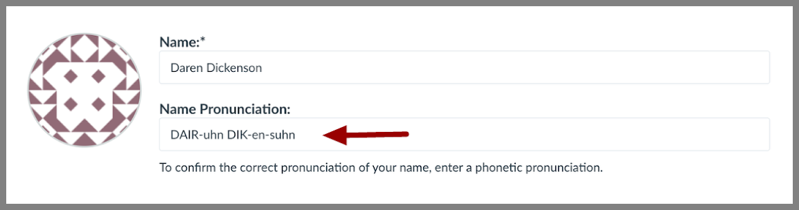 Name Pronunciation Feature | Canvas | Baylor University